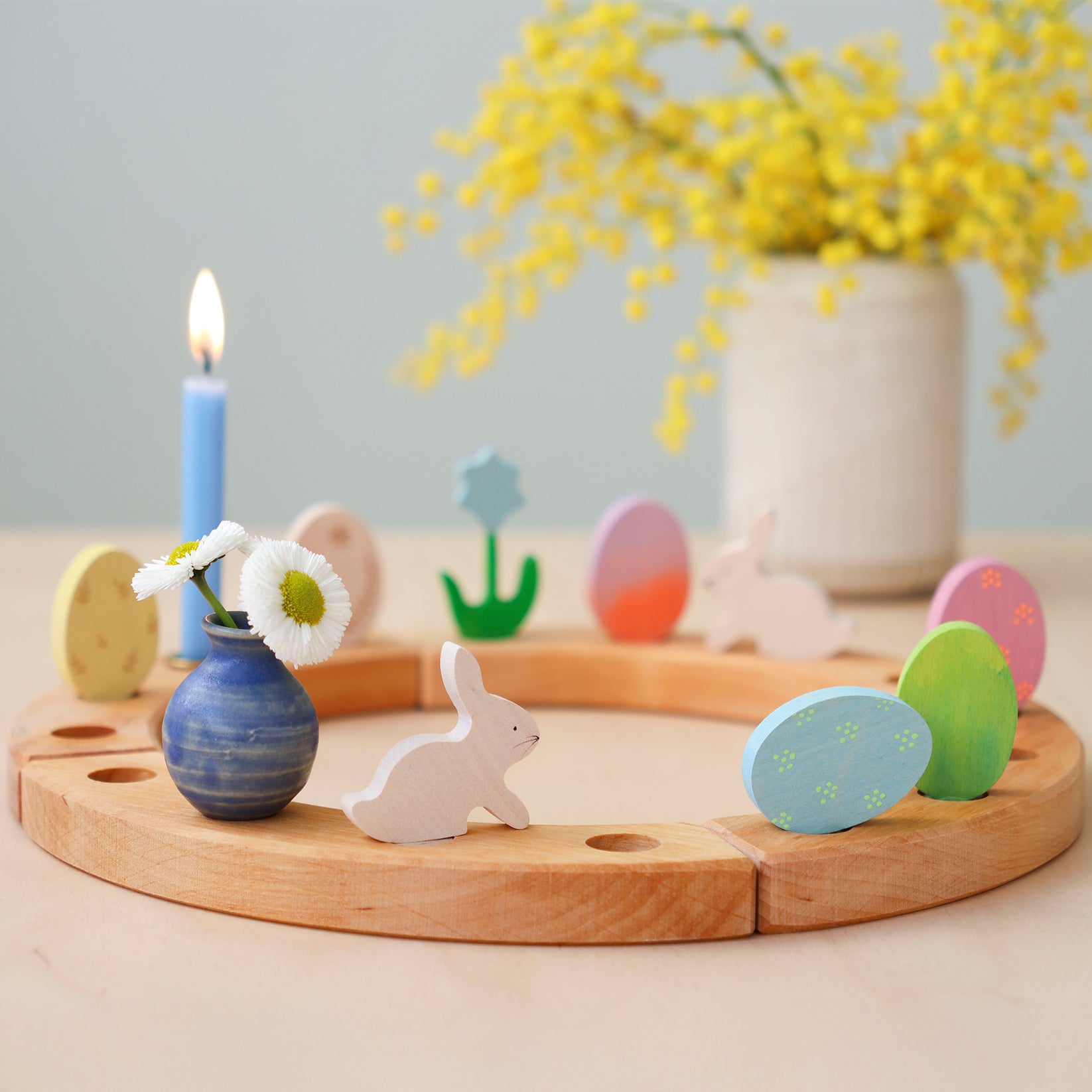 Grimm's - Easter set BATIK green – Wood Wood Toys