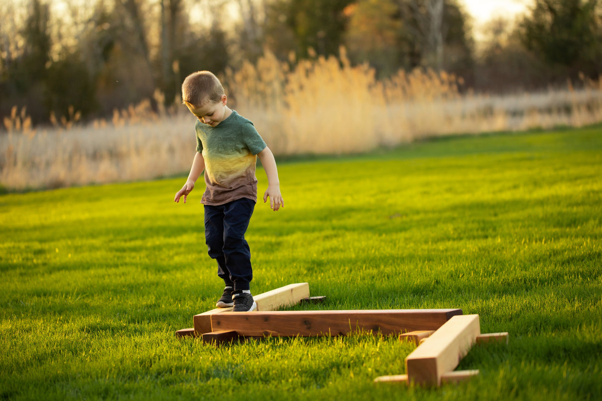 Outdoor Balance Beams and Stepping Stones – Wood Wood Toys
