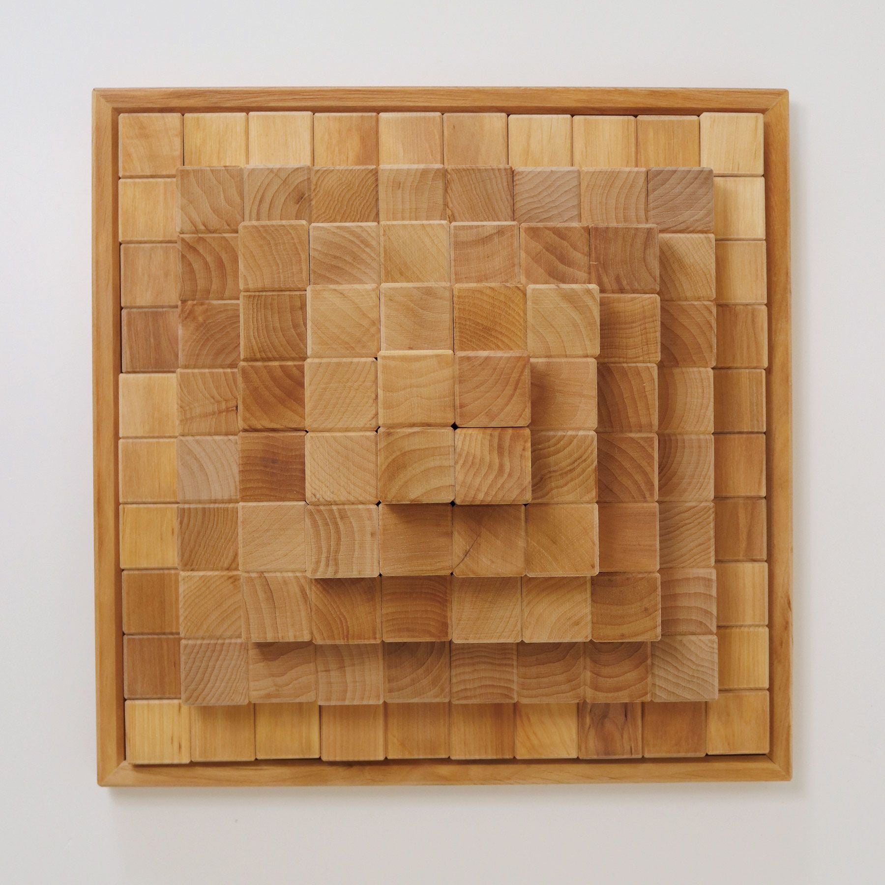 Grimm's - Large Natural Stepped Pyramid Building Set – Wood Wood Toys