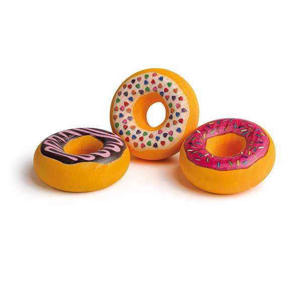 Assorted Wooden Doughnuts (Set of 3) - Play Food Made in Germany – Wood ...