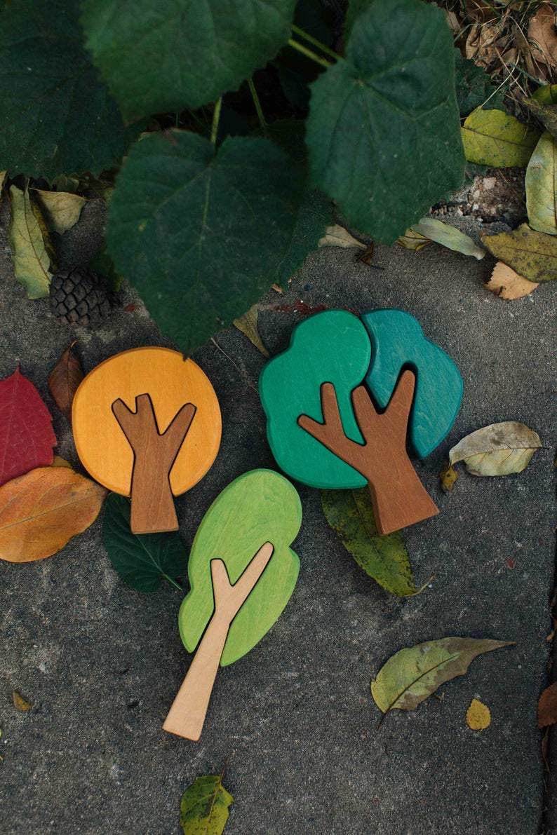 First Forest Wooden Tree Puzzle Set by Avdar Toys – Wood Wood Toys