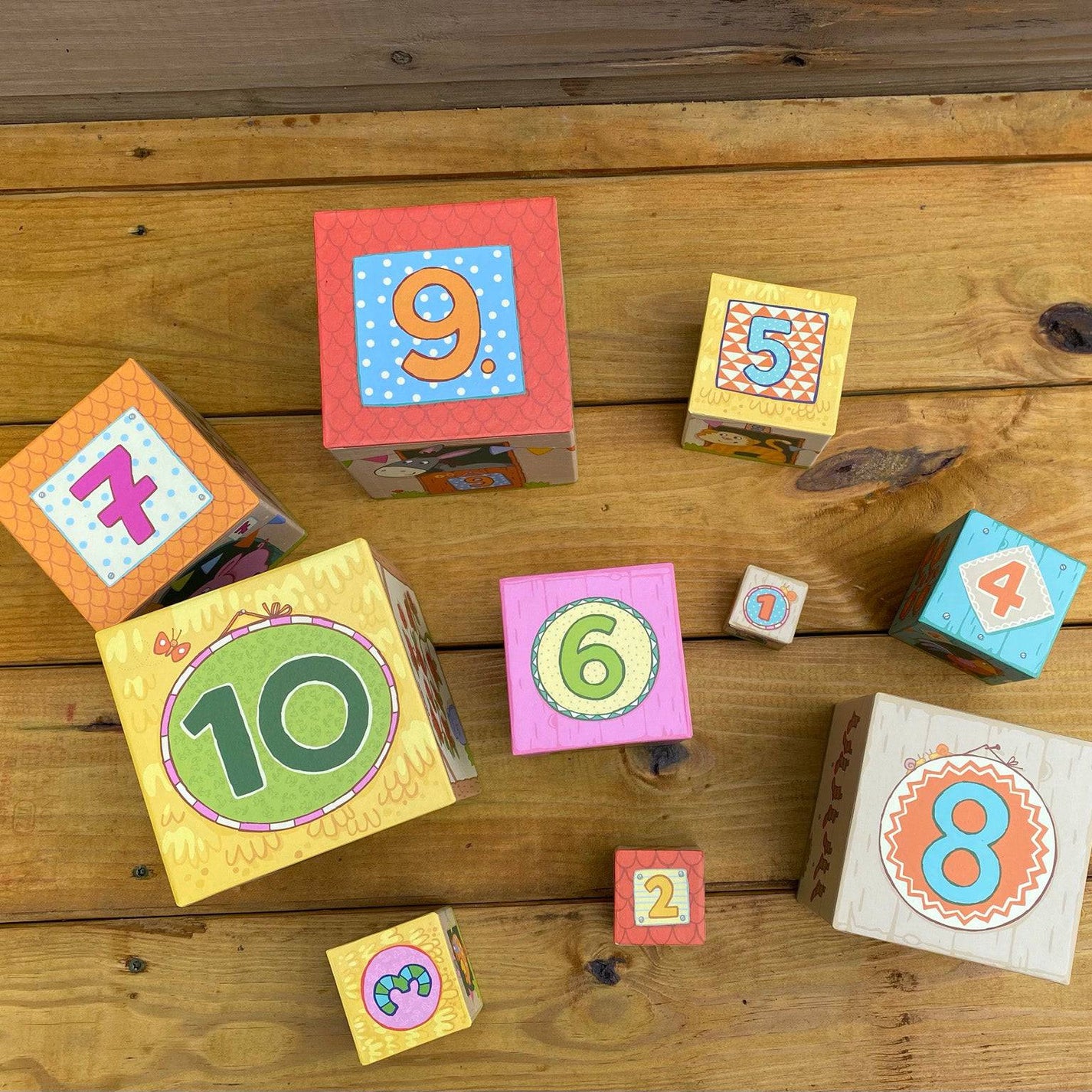 HABA On the Farm Cardboard Stacking & Nesting Cubes – Wood Wood Toys