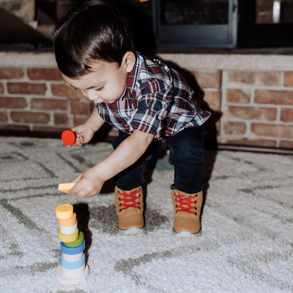 HABA Wobbly Tower Stacking Game – Wood Wood Toys